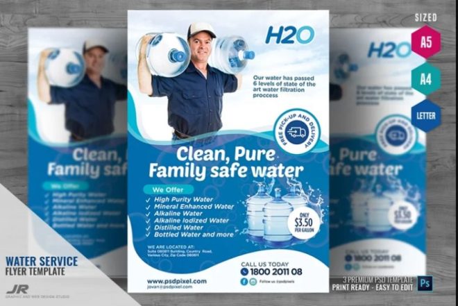 15+ Drinking Water Flyer Template PSD Free Download - Graphic Cloud