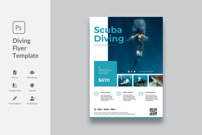 15+ FREE Scuba Diving Classes Flyer PSD Download - Graphic Cloud
