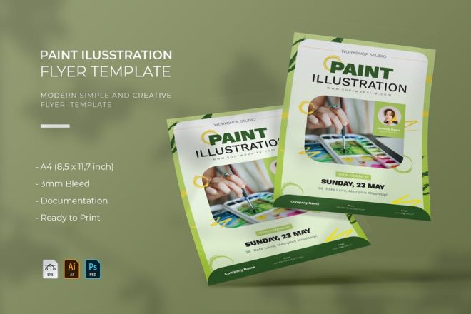 15+ Painting Services Flyer Template PSD Free Download - Graphic Cloud