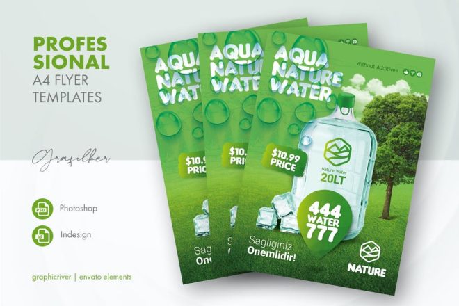 15+ Drinking Water Flyer Template PSD Free Download - Graphic Cloud