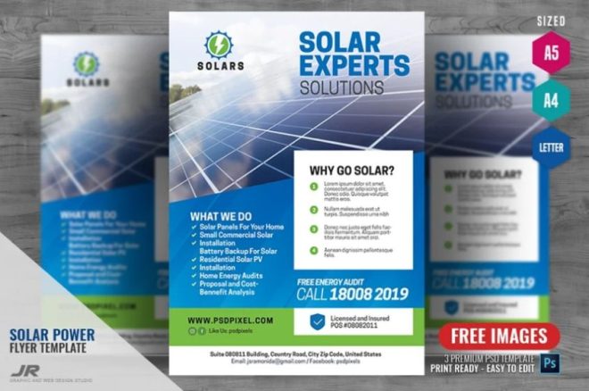 15+ FREE Solar Company Flyer Template AI PSD - Graphic Cloud