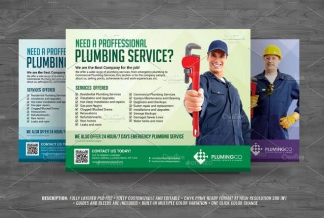 15+ FREE Plumbing Company Flyer Template Download - Graphic Cloud