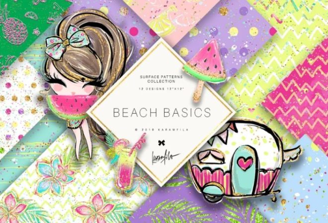 15+ FREE Beach Patterns Ai EPS Vector Download - Graphic Cloud