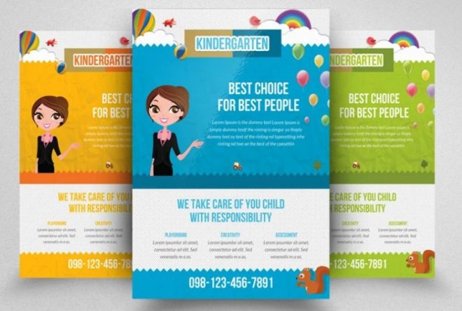 15+ FREE Kindergarten Flyer Templates PSD Download - Graphic Cloud
