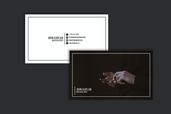 15+ FREE Web Developer Business Card Template - Graphic Cloud