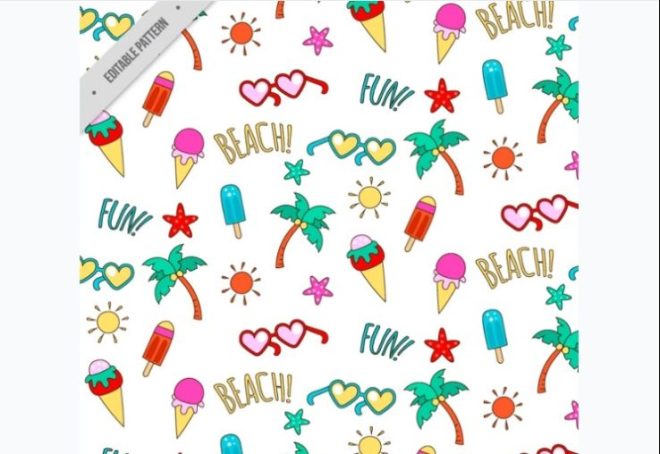 15+ FREE Beach Patterns Ai EPS Vector Download - Graphic Cloud