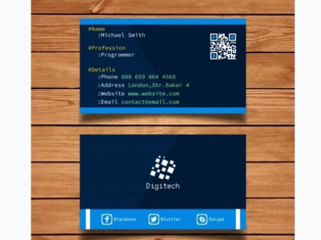 15+ FREE Web Developer Business Card Template - Graphic Cloud