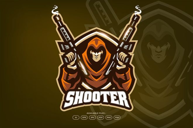 15+ FREE Shooting Game Logo Design Template - Graphic Cloud
