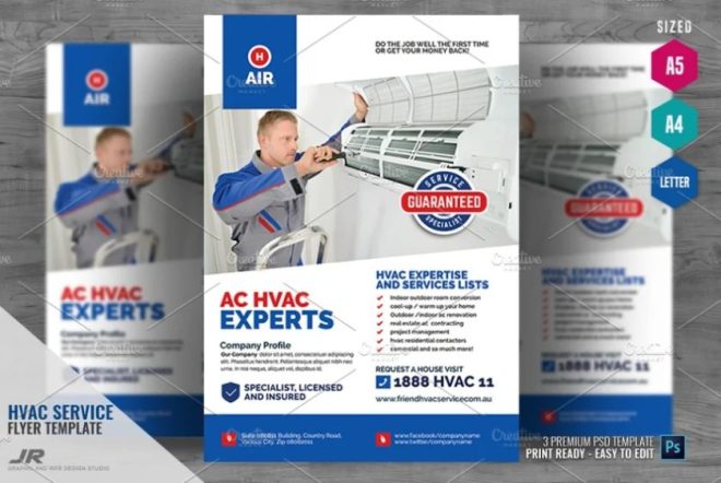 15+ FREE HVAC Services Flyer Template Download - Graphic Cloud
