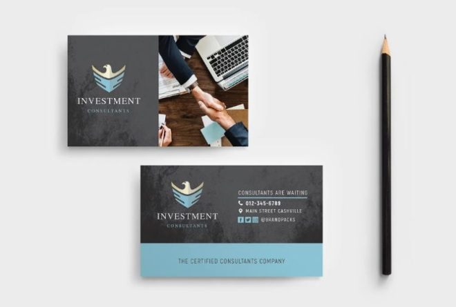 15+ Financial Advisor Business Card Templates PSD - Graphic Cloud