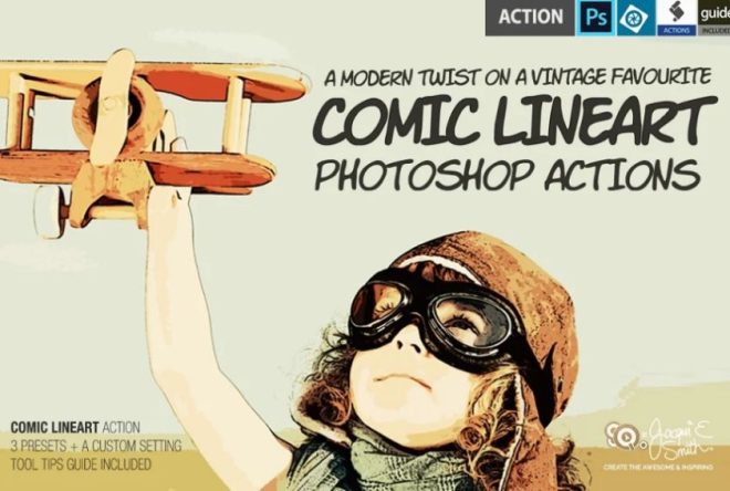 15+ Comic Book Photoshop Actions Effect Download - Graphic Cloud