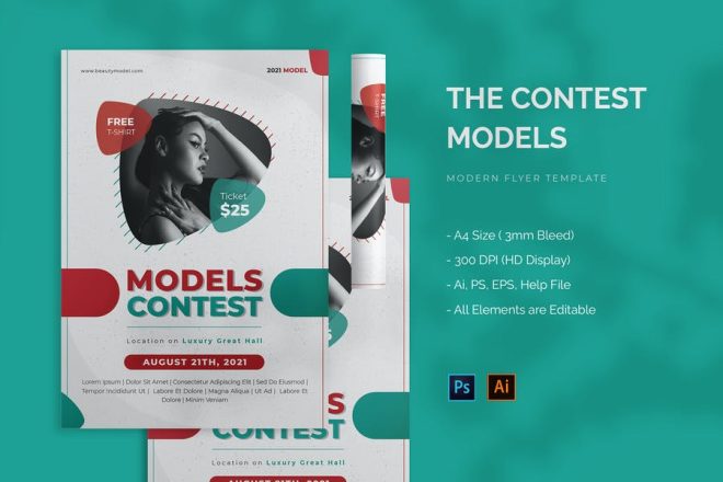 15+ Model Agency Flyer Template Free Download - Graphic Cloud