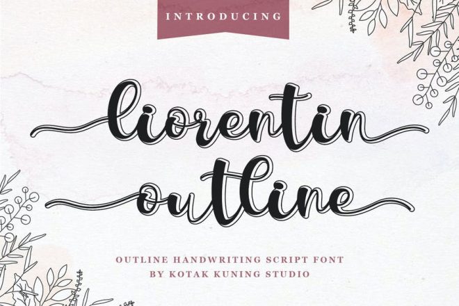 15+ Outline Fonts TTF OTF FREE Download - Graphic Cloud