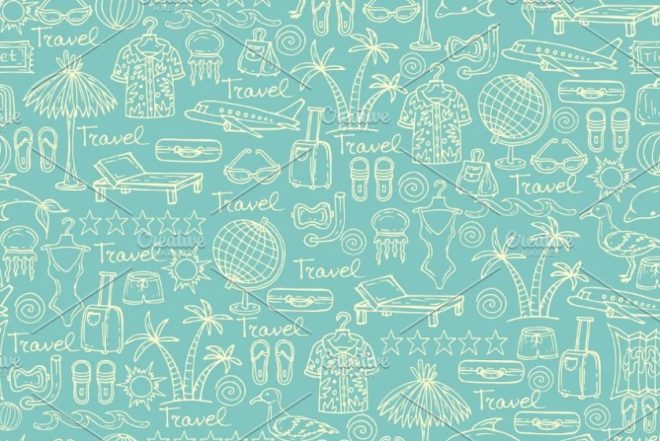 15+ FREE Travel Patterns Design Vector Download - Graphic Cloud