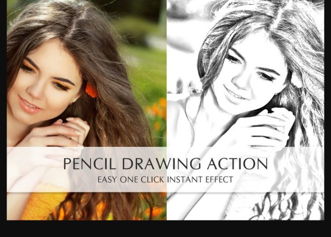 15+ Pencil Sketch Photoshop Actions ATN Download - Graphic Cloud