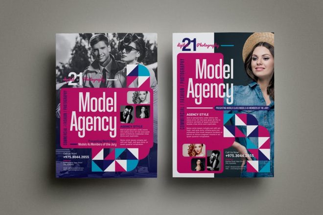 15+ Model Agency Flyer Template Free Download - Graphic Cloud
