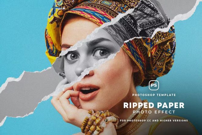 Torn Paper Brushes Photoshop Abr (30+ Free Download)