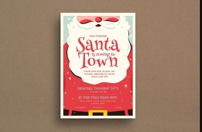 15+ Meet Santa Flyer Template PSD FREE Download - Graphic Cloud