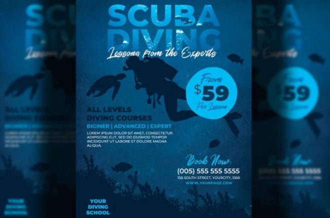 15+ FREE Scuba Diving Classes Flyer PSD Download - Graphic Cloud