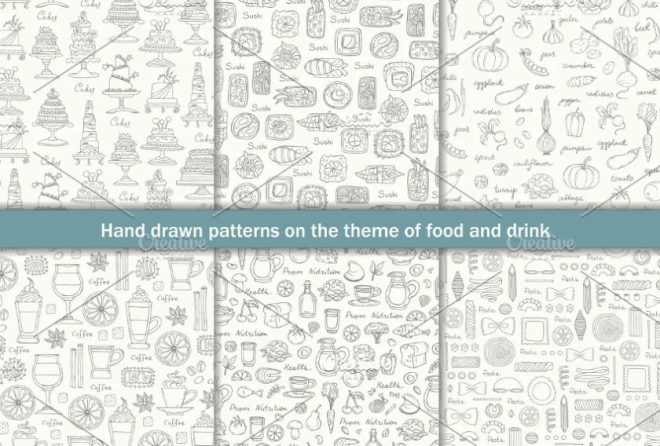 15+ FREE Food and Drinks Pattern Designs Download - Graphic Cloud