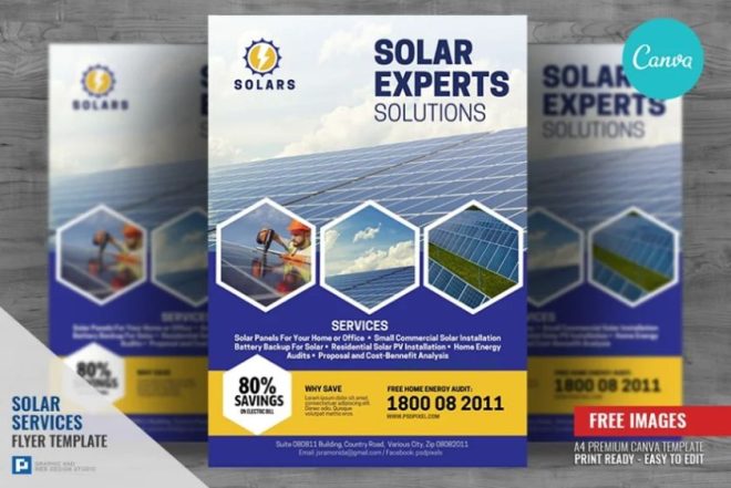 15+ FREE Solar Company Flyer Template AI PSD - Graphic Cloud