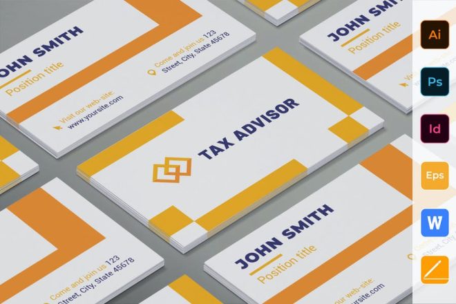 15+ Financial Advisor Business Card Templates PSD - Graphic Cloud