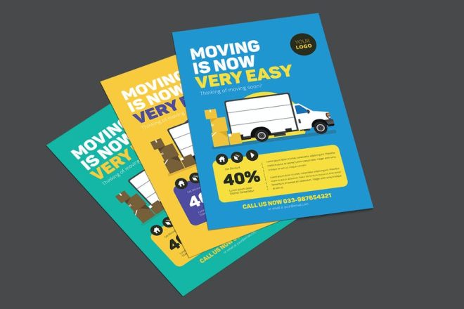 15+ FREE Moving Company Flyer Template PSD - Graphic Cloud