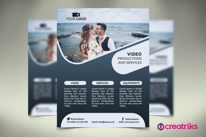 5+ Video Services Flyer Template PSD Download - Graphic Cloud