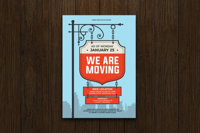 15+ FREE Moving Company Flyer Template PSD - Graphic Cloud