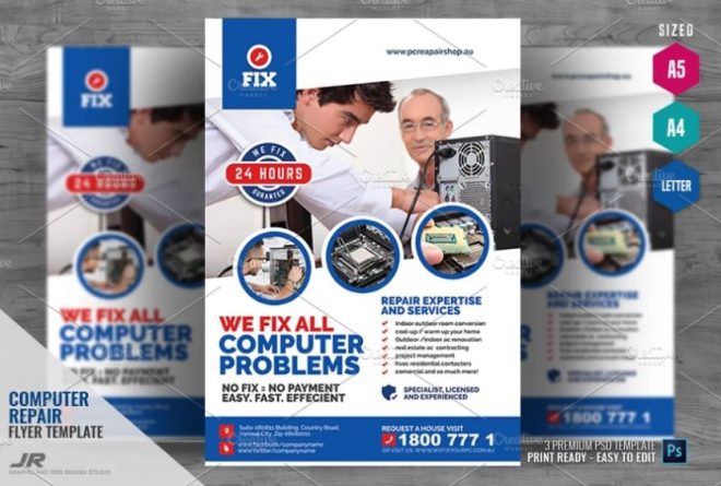 15+ Computer Repair Services Flyer Free Download - Graphic Cloud