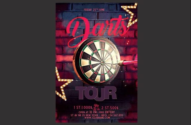 15+ Darts Night Flyer Template PSD FREE Download - Graphic Cloud