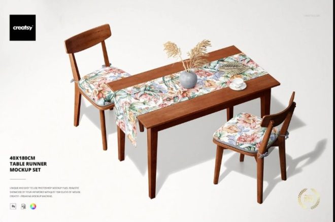 15+ Table Runner Mockup PSD FREE Download - Graphic Cloud