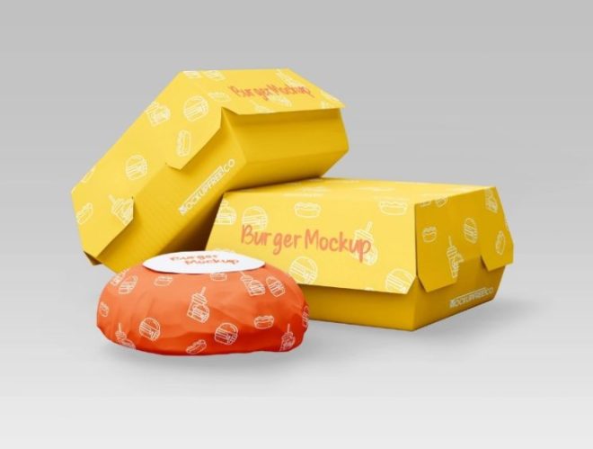 15+ Burger Box Mockup PSD FREE Download - Graphic Cloud