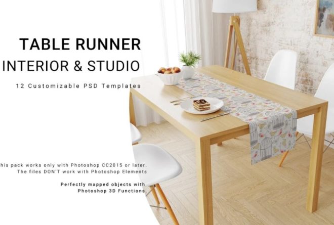 15+ Table Runner Mockup PSD FREE Download - Graphic Cloud