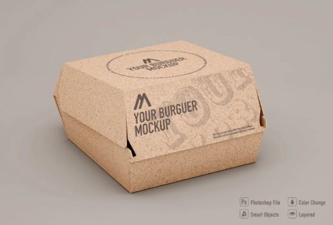 15+ Burger Box Mockup PSD FREE Download - Graphic Cloud