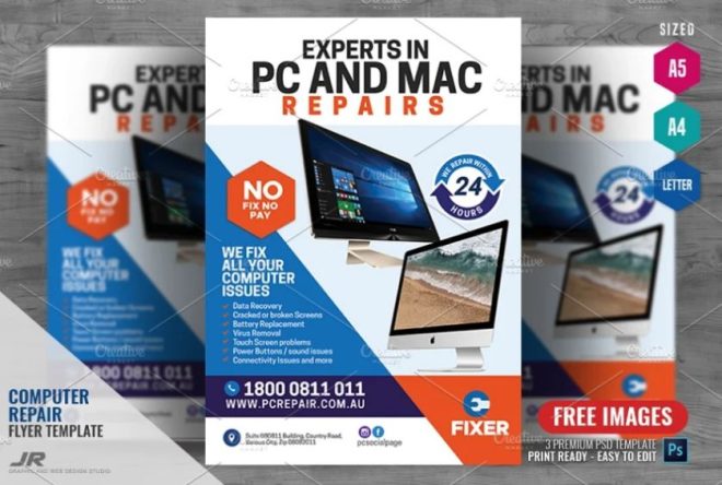 15+ Computer Repair Services Flyer Free Download - Graphic Cloud