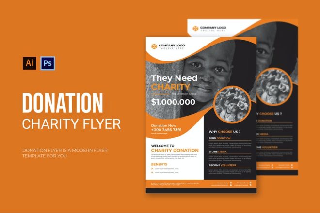 15+ Donation Flyer Template PSD FREE Download - Graphic Cloud