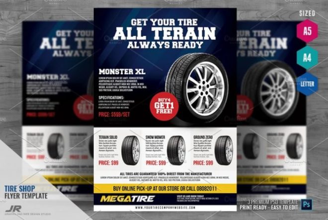 15+ Tire Service Flyer Template PSD Download - Graphic Cloud