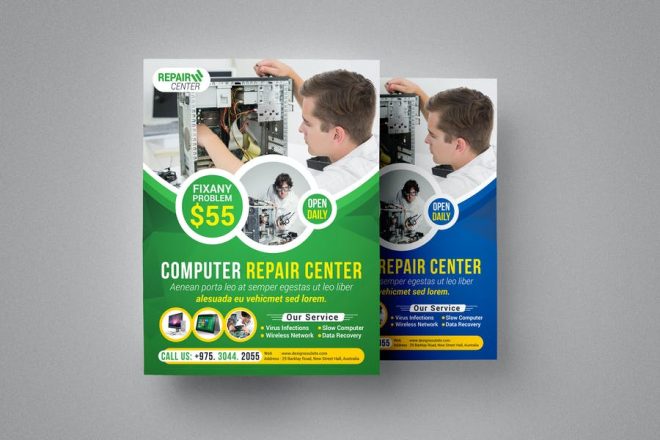 15+ Computer Repair Services Flyer Free Download - Graphic Cloud