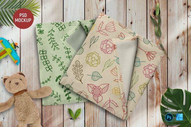 15+ FREE Throw Blanket Mockup PSD Download - Graphic Cloud