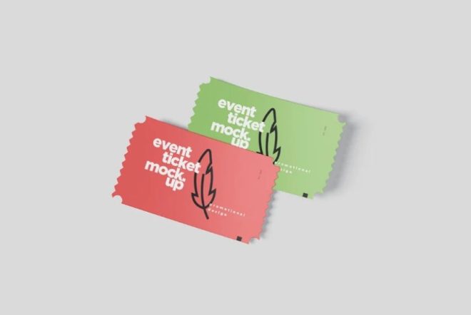 15+ Event Ticket Mockup PSD FREE Download - Graphic Cloud