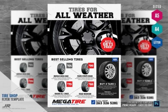 15+ Tire Service Flyer Template PSD Download - Graphic Cloud