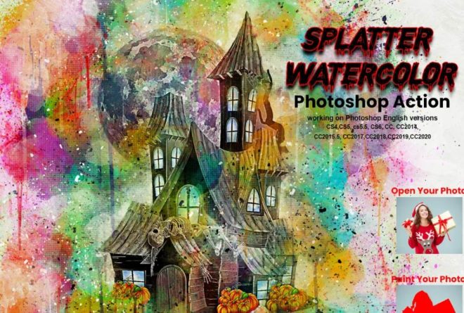 15+ Splatter Photoshop Actions Effects FREE Download - Graphic Cloud