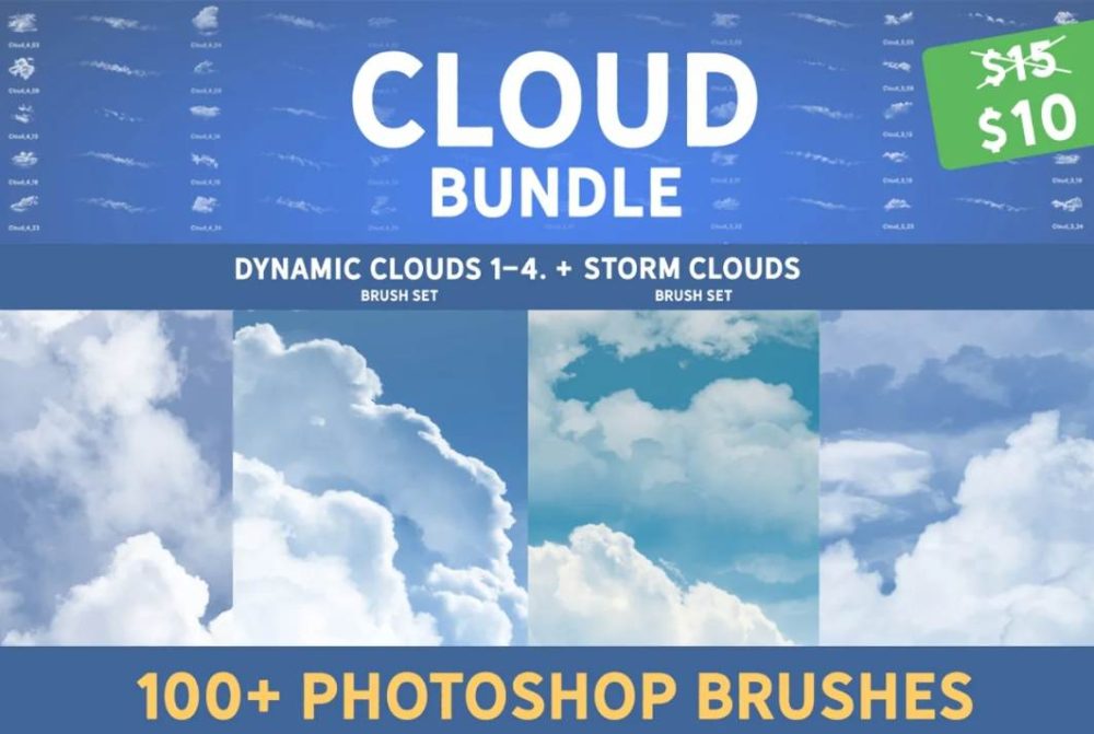 15+ Cloud Brushes ABR Procreate Free Download - Graphic Cloud