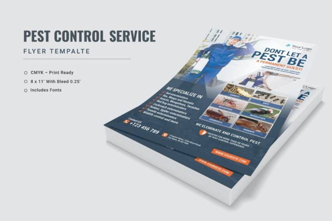 15+ Pest Control Flyer Template PSD Download - Graphic Cloud