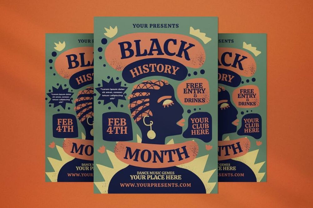 15+ Black History Month Flyer Template Free Download - Graphic Cloud