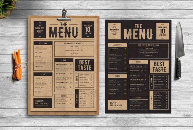 15+ Restaurant Menu Templates PSD FREE Download - Graphic Cloud
