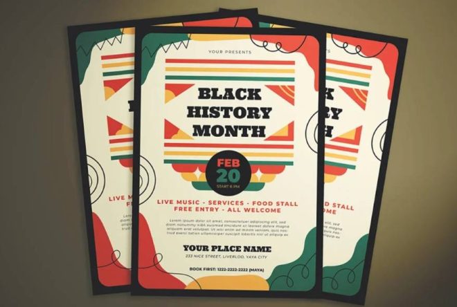 15+ Black History Month Flyer Template Free Download - Graphic Cloud