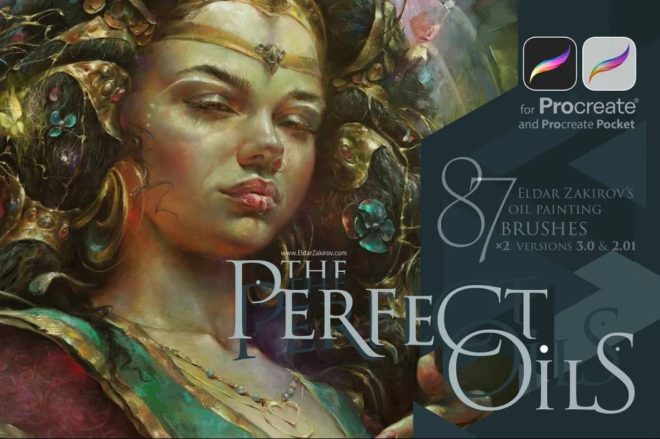 15+ Oil Brushes ABR Procreate FREE Premium Download - Graphic Cloud