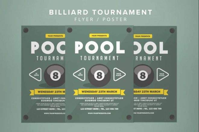 15+ Billiards Flyer Template PSD FREE Download - Graphic Cloud